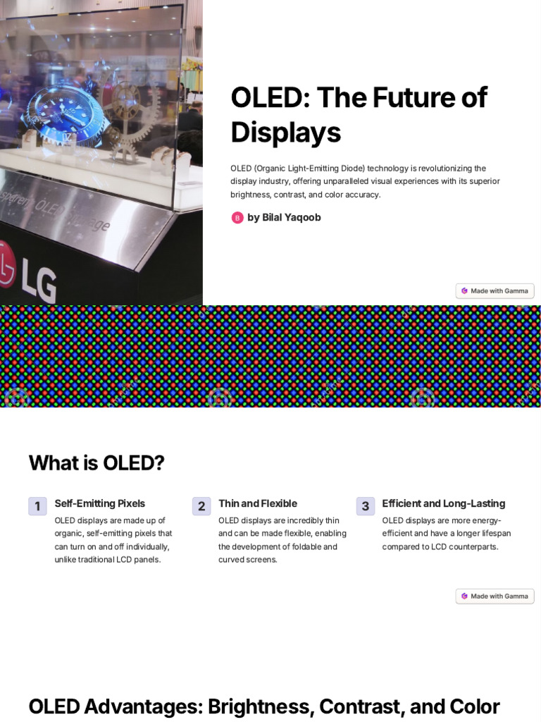 OLED The Future of Displays | PDF | Oled | Liquid Crystal Display