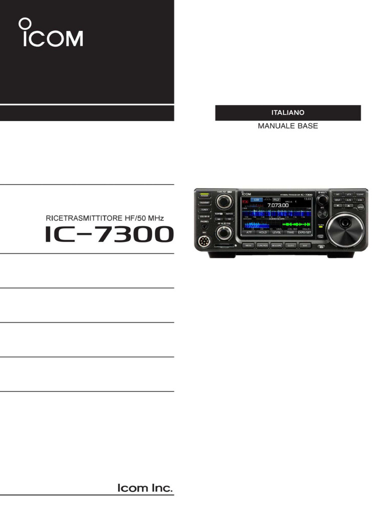 IC-7300 User IT | PDF