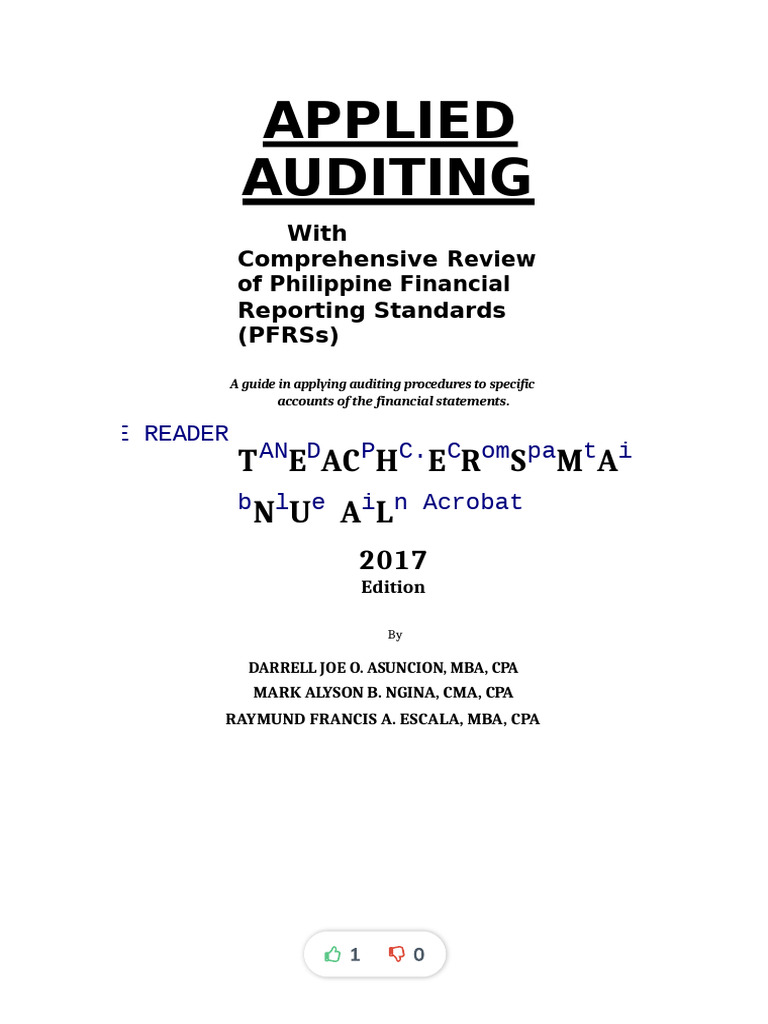 Applied Auditing Solution Manual Ngina Escala Asuncion - Compress | PDF | Accrual | Expense