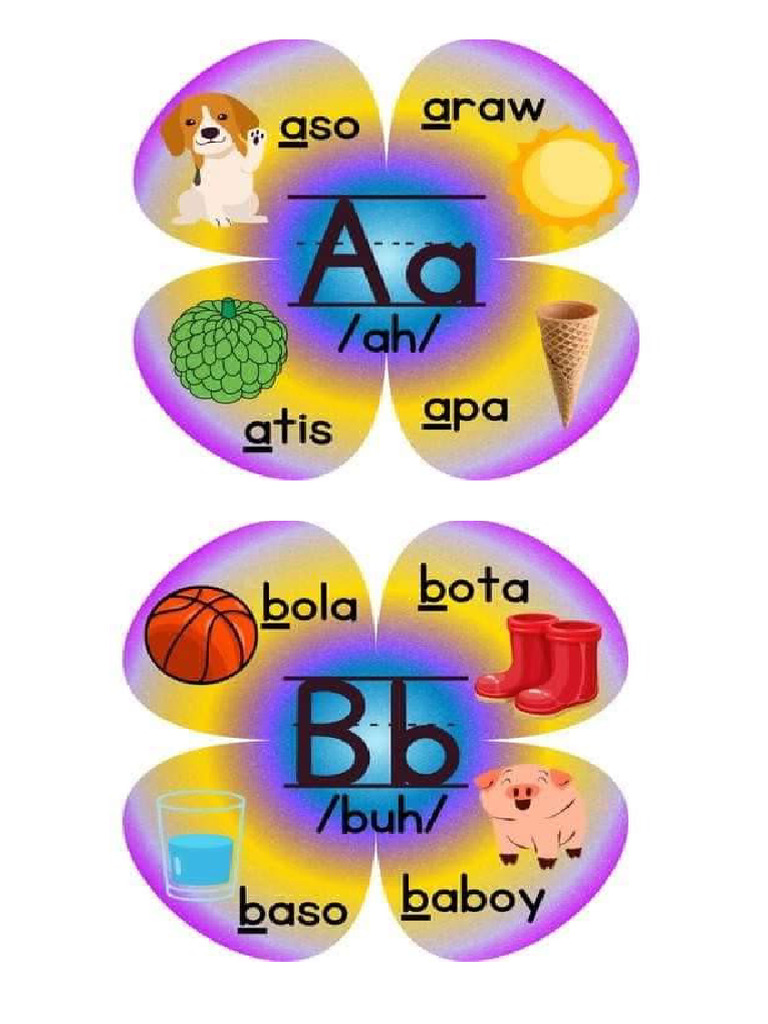 Alphabeto (Flowers) | PDF