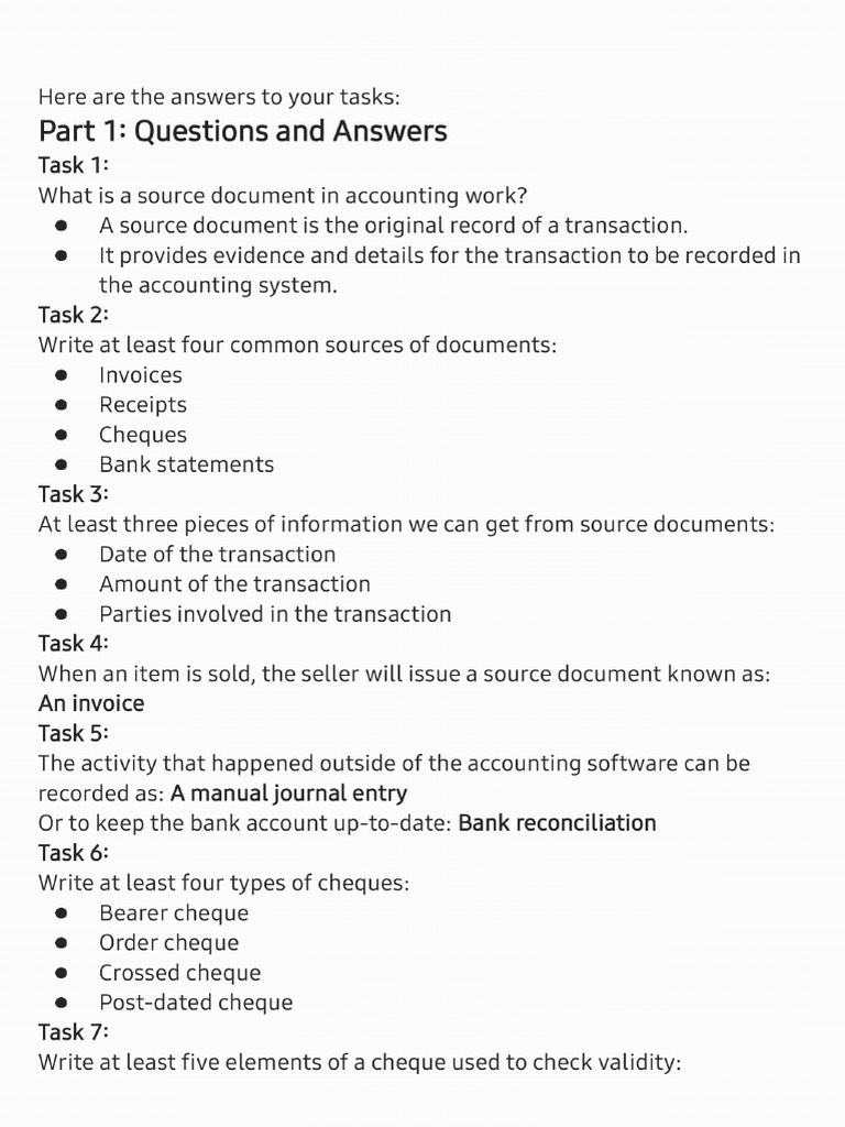 Accounting Answer | PDF