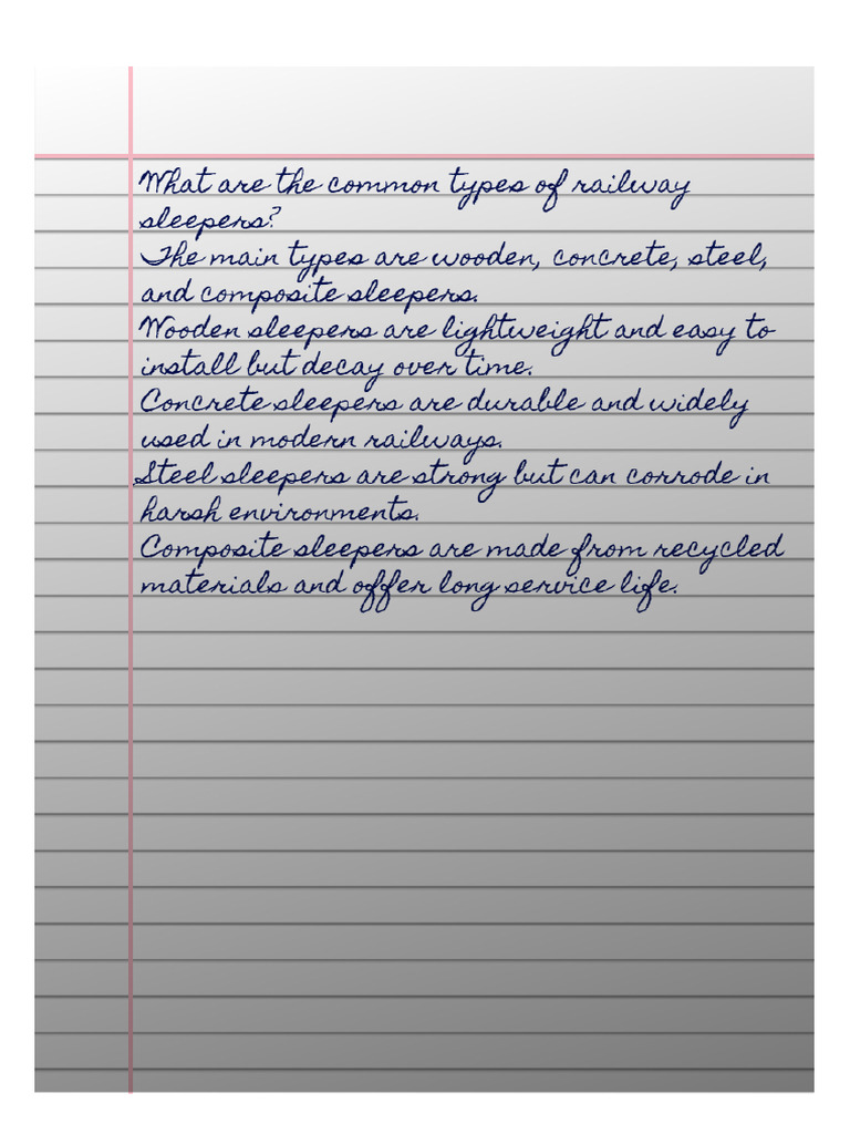 What Are The Common Types of Railway Sleepers? | PDF