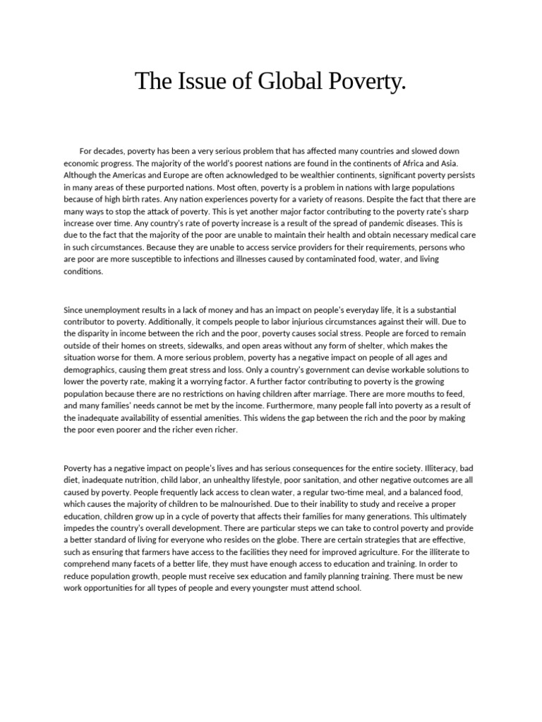 Poverty | PDF | Poverty | Poverty & Homelessness