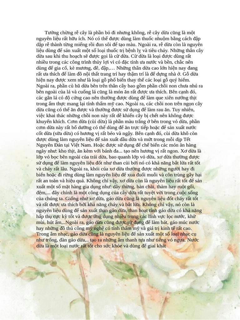 Công D NG C A Cây D A | PDF