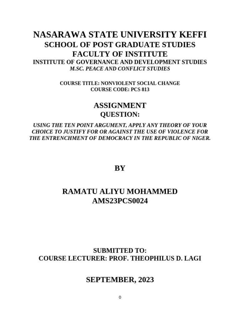 RAMATU (KARL MARX THEORY OF REVOLUTION AND VIOLENCE) | PDF | Karl Marx | Communism