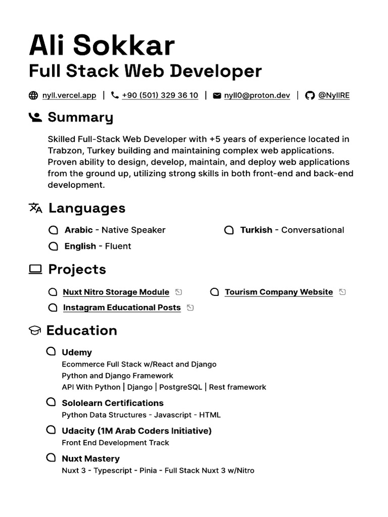 Ali Sokkar Resume | PDF
