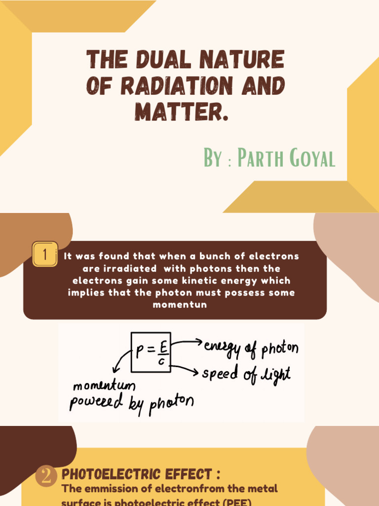 Dual Nature of Radiation Class Notes (1) | PDF