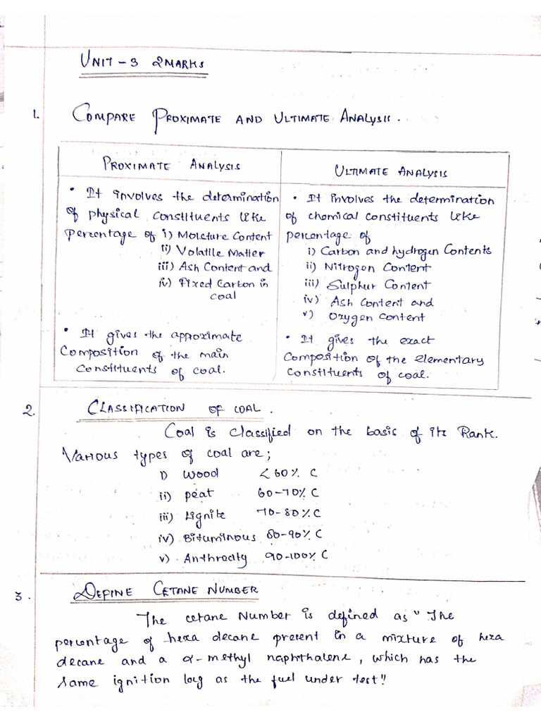 CHEMISTRY UNIT 3 (2marks) | PDF