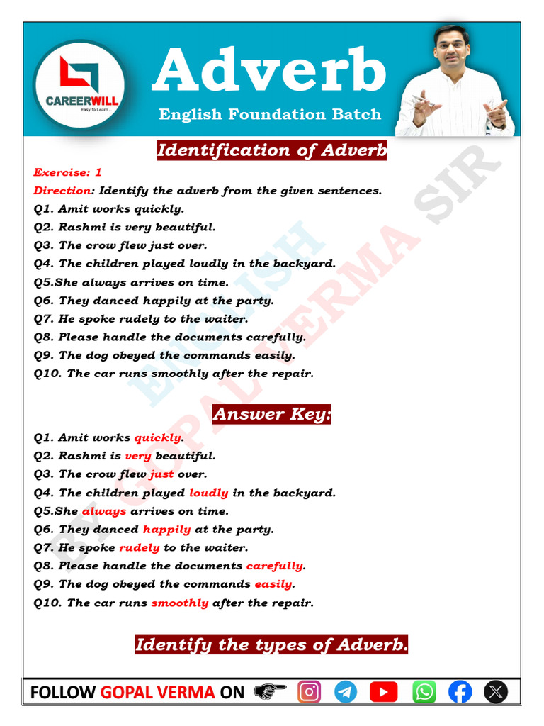 Adverb Updated Sheet 430288 Crwill | PDF