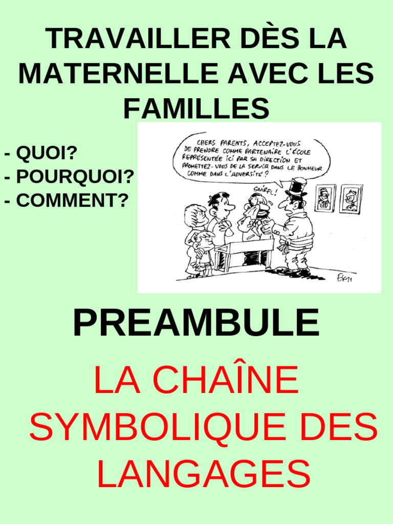 Relation École-Famille en Maternelle | PDF | Pédagogie | Enseignants