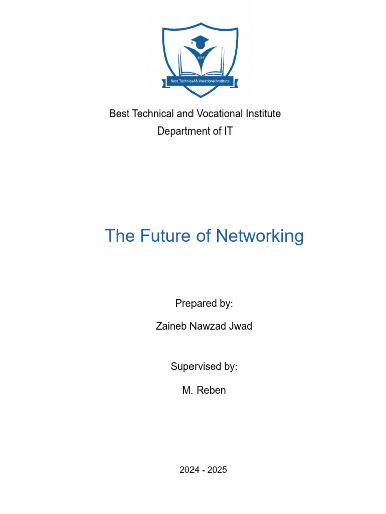 Future Trends in Networking Technology | PDF | Computer Security | Security