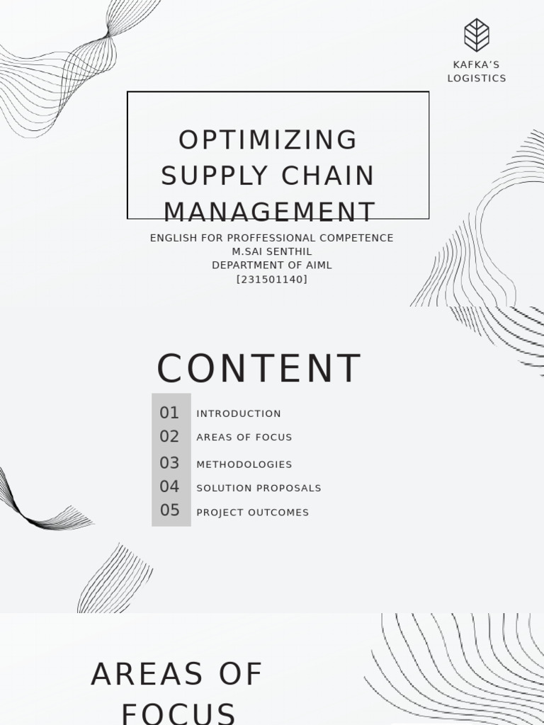 Supply Chain Management Optimization | PDF | Supply Chain | Service ...