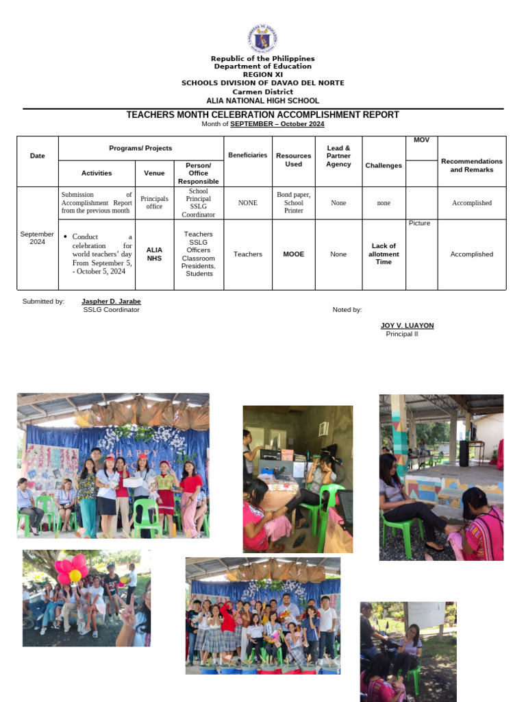 Alia NHS September Ndep Annual Report | PDF