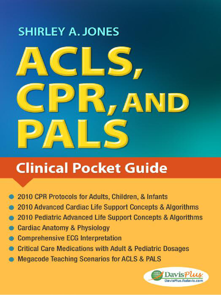 ACLS, CPR and PALS Clinical Pocket Guide | PDF | Electrocardiography ...