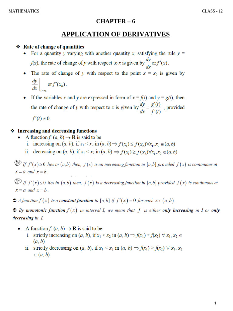 Application of Derivatives | PDF | Area | Elementary Mathematics