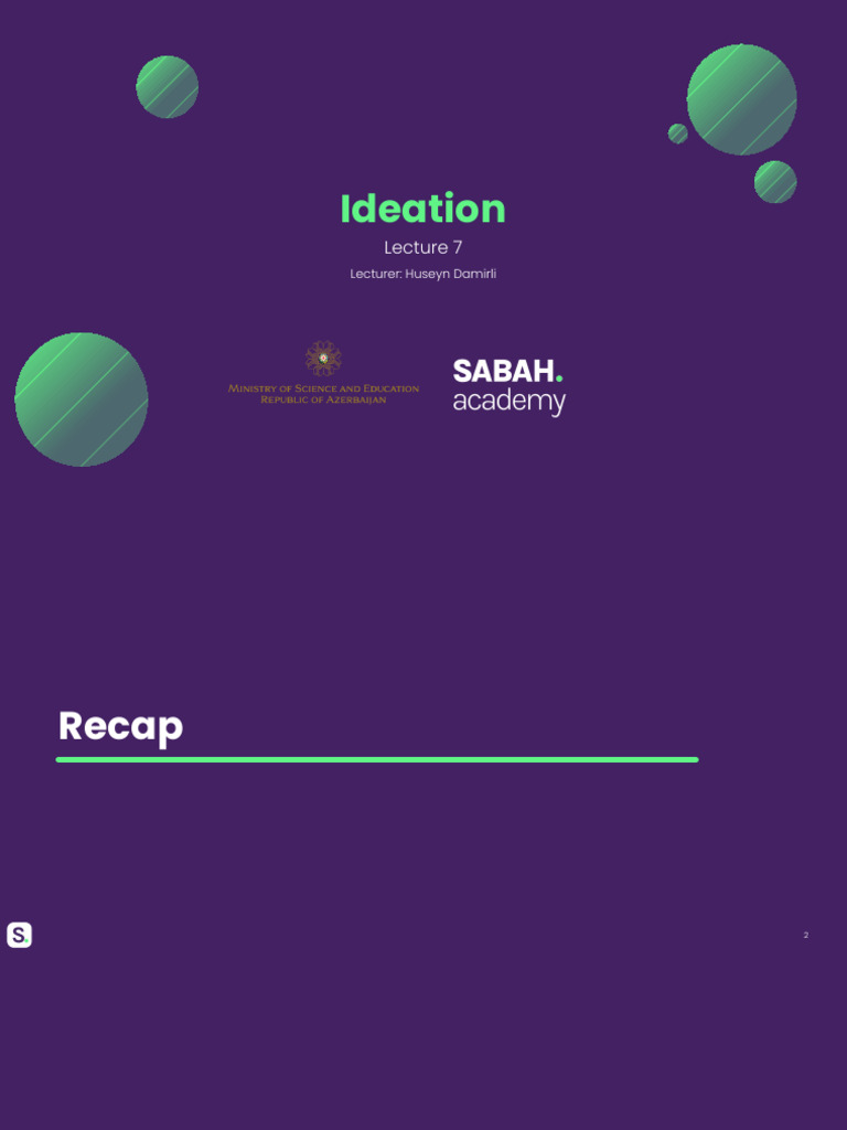 S7 BHOS MBA - Ideation | PDF