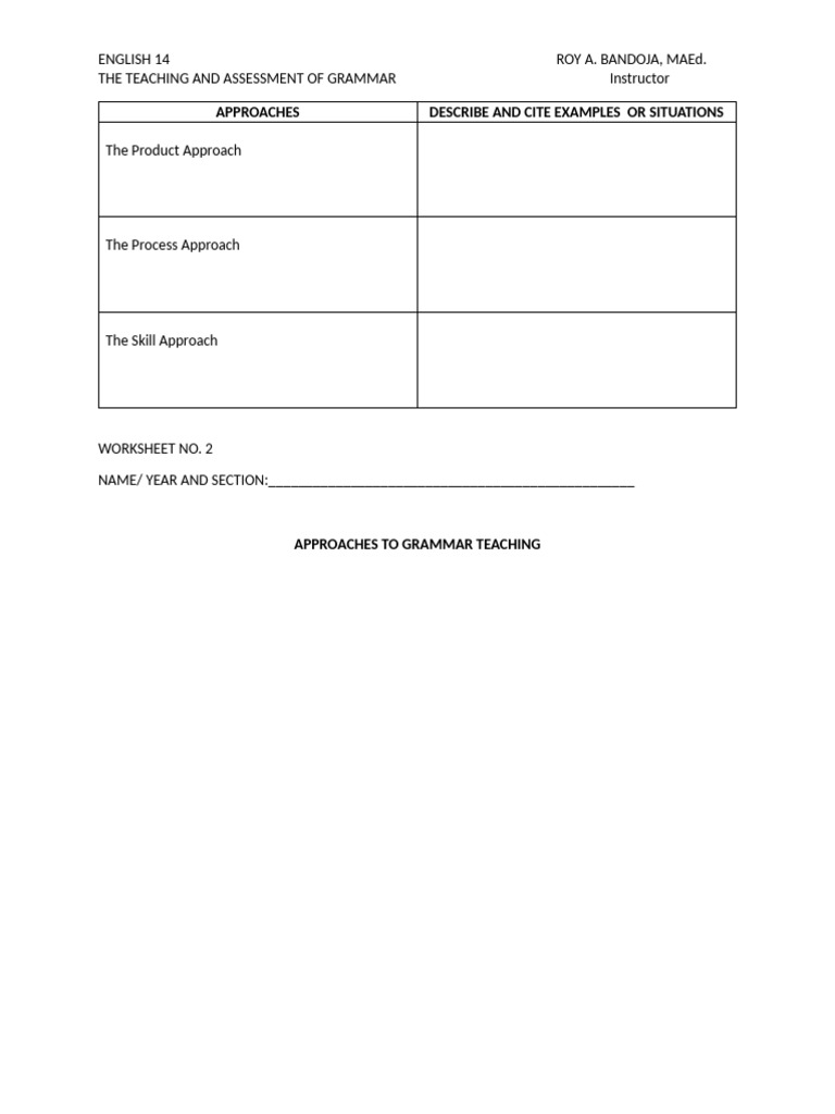 Worksheet No.2 | PDF