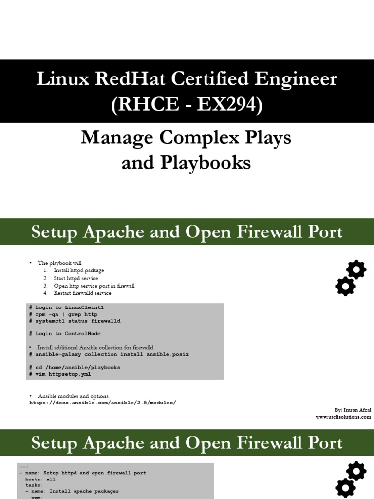 5-Manage+Complex+Plays+and+Playbooks | PDF | File System | Software