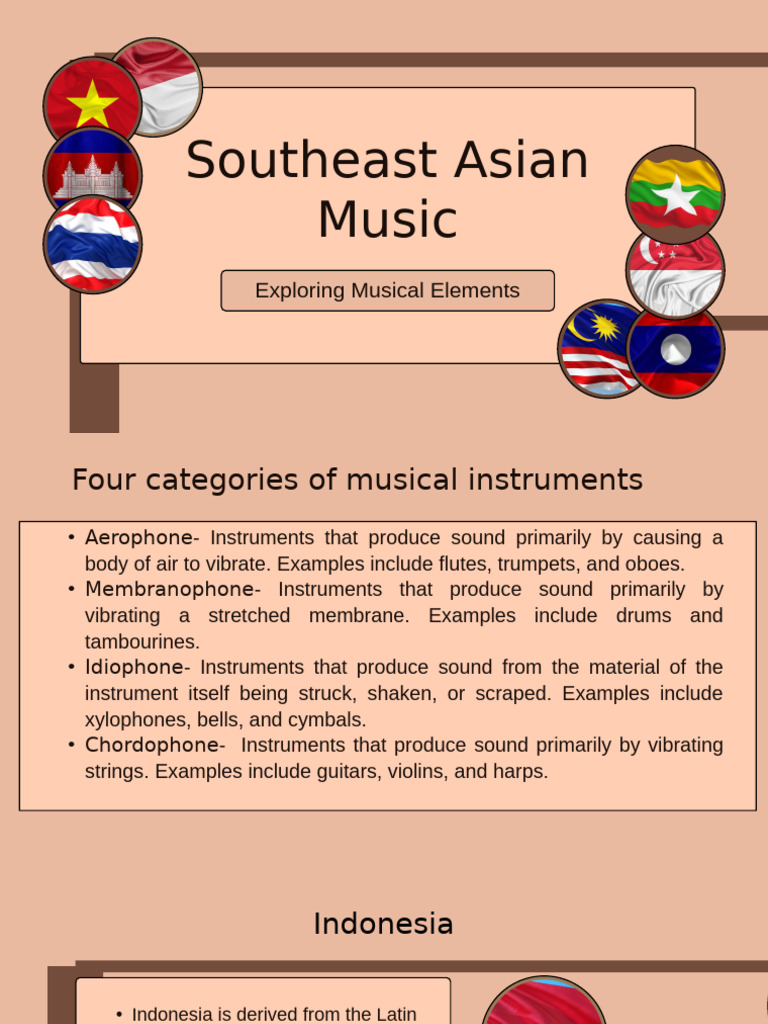 Southeast Asian Music Lesson Presentation in Brown | PDF | Musical ...