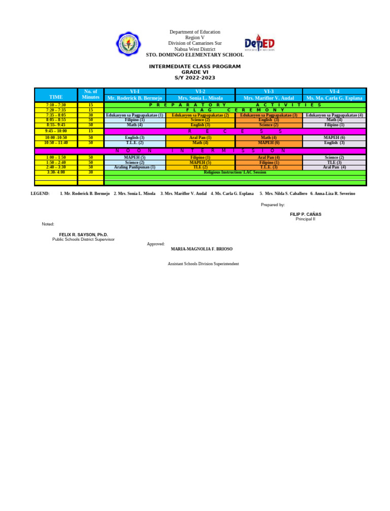 Intermediate Class Program 1 | PDF