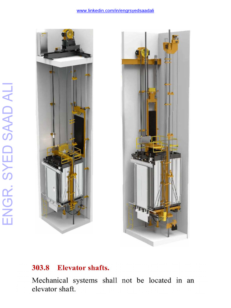 SBC Elevator Shaft Requirement | PDF