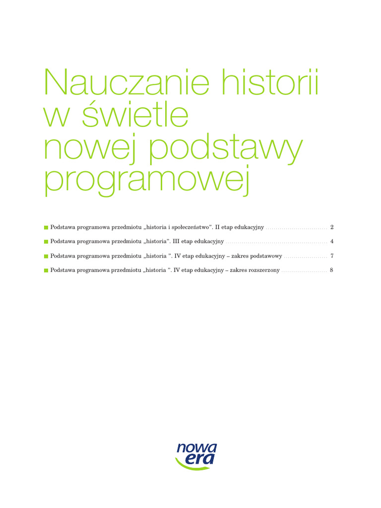 Podstawa Programowa | PDF