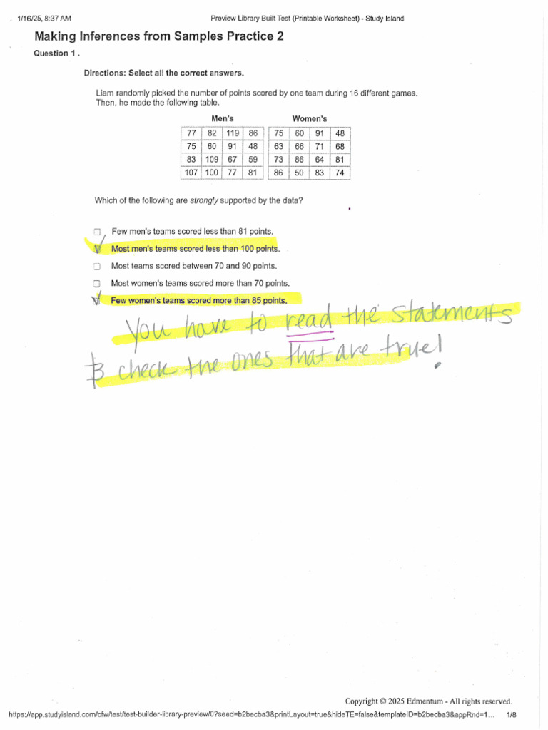 Inferences Practice 2 | PDF