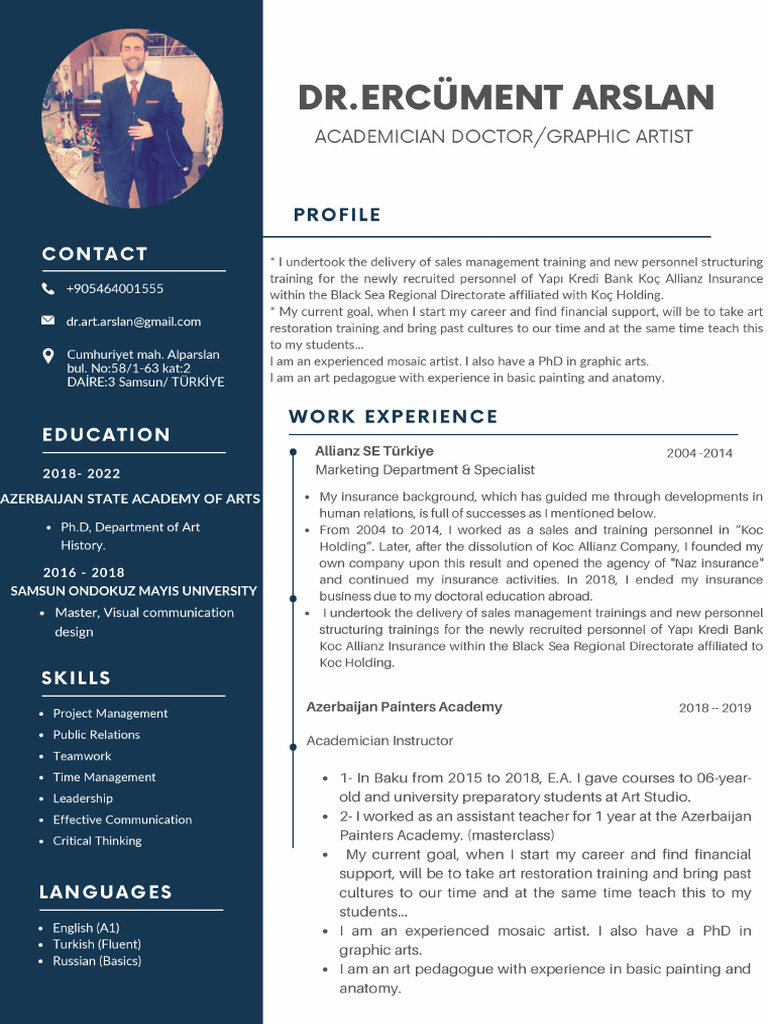 Professional Minimalist CV Resume | PDF