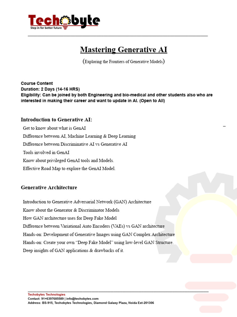 Mastering Generative AI (1) | PDF | Artificial Intelligence ...