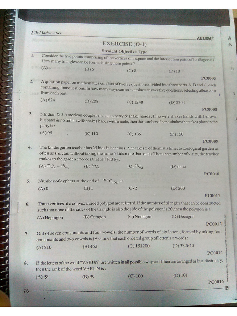 Maths Homework | PDF