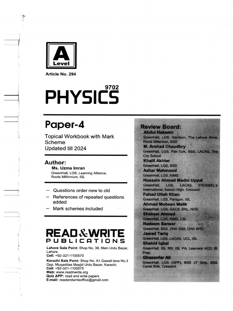P4 Topicals Physics | PDF