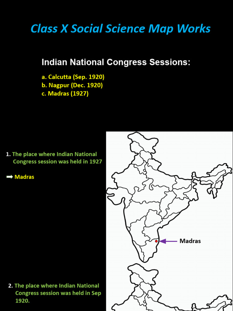 Social Science Map Works | PDF | Indian Nationalism | Indian ...