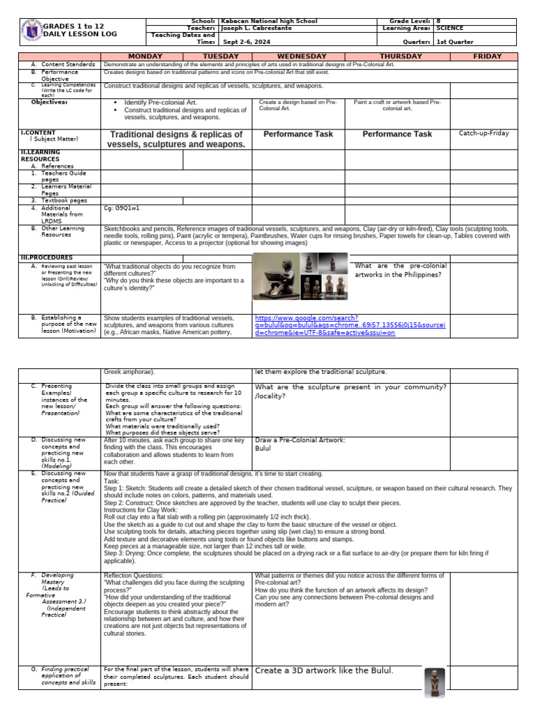 Visual 9 week 3 | PDF | Sculpture | Creativity