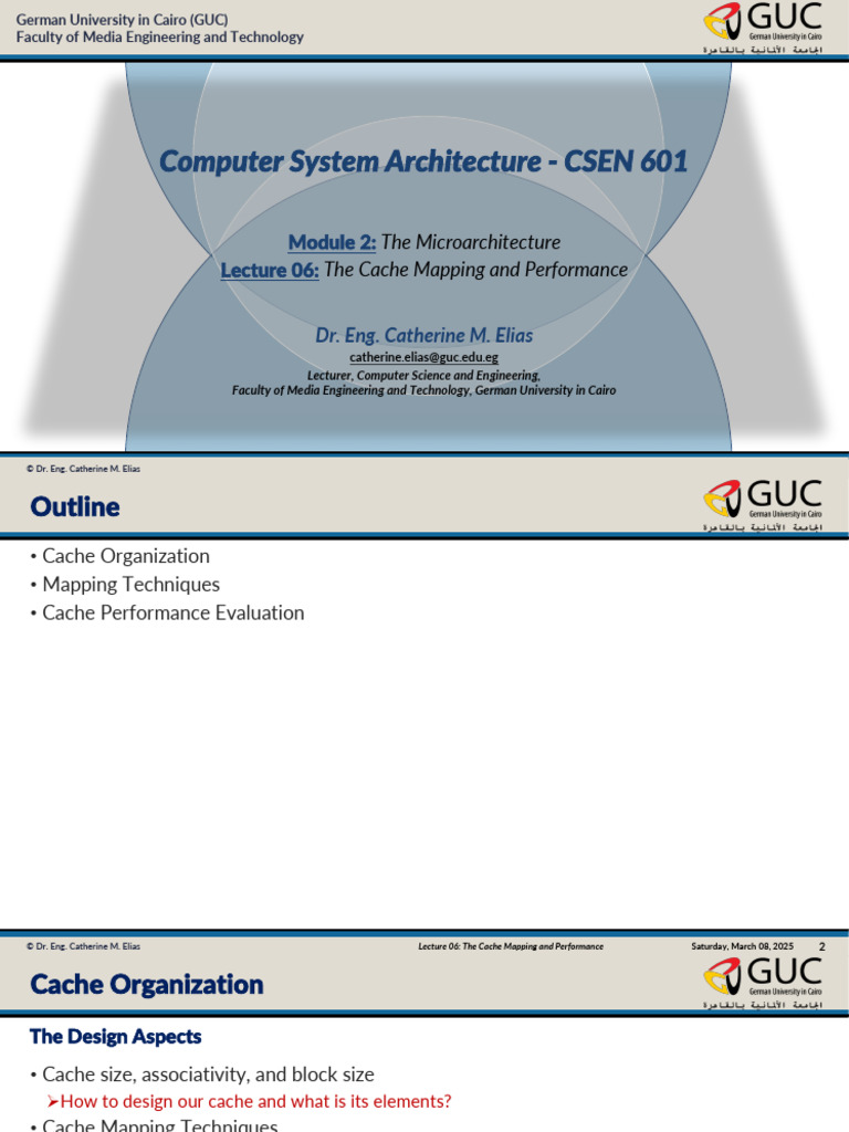 Cache Mapping Techniques and Performance | PDF | Cpu Cache | Cache ...