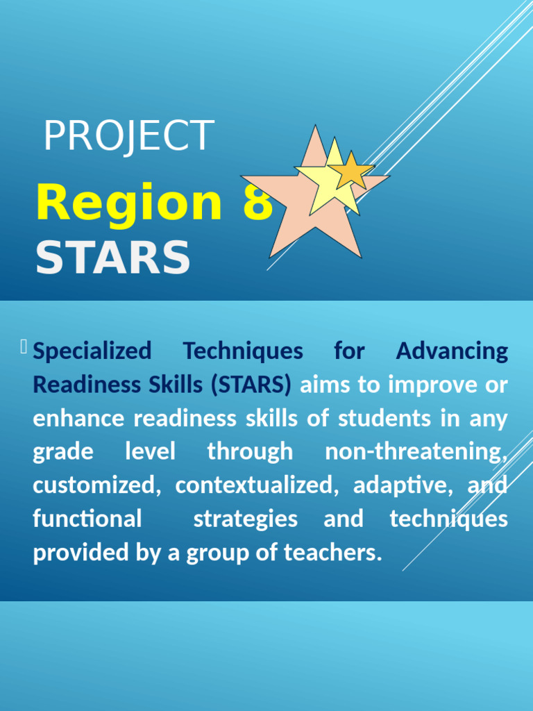 Updated Project STARS | PDF | Mentorship | Teachers