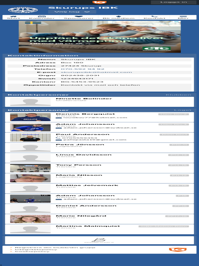 Kontakt Skurups IBK Laget.se | PDF