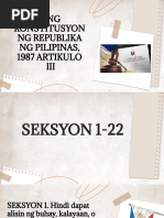 Bill of Rights Tagalog | PDF