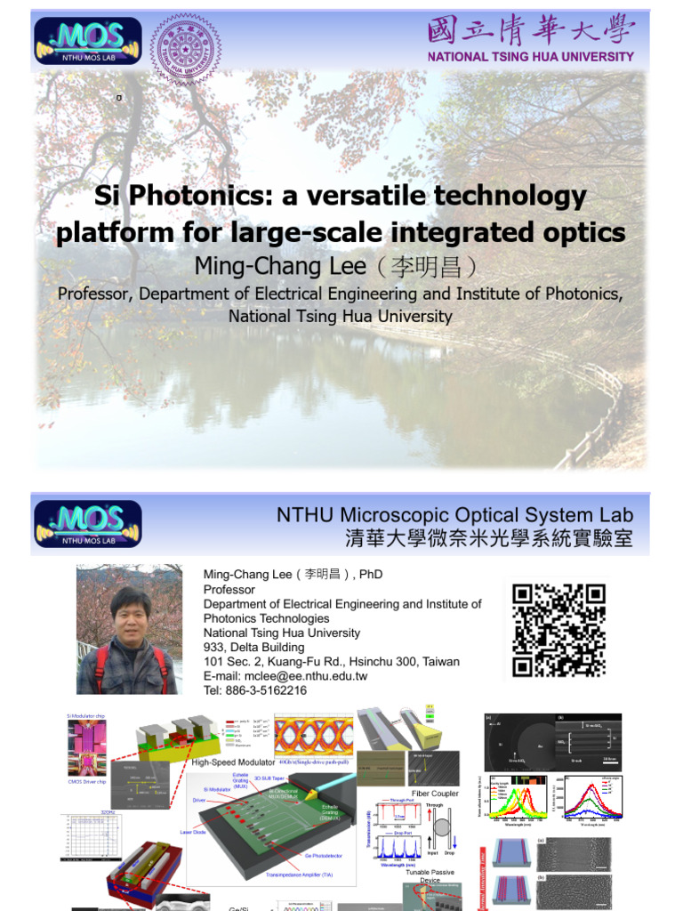 Si Photonics Platform for Large Scale Integrated Optics 1738561362李明昌 ...