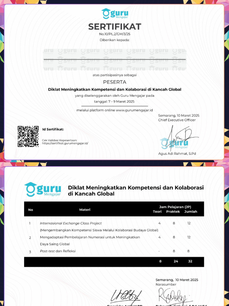 Sertifikat Maryani 1 | PDF