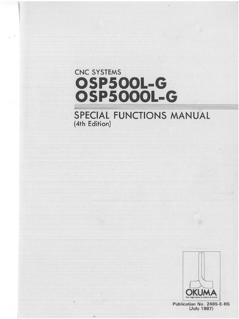 Okuma Manuals 1639 | PDF