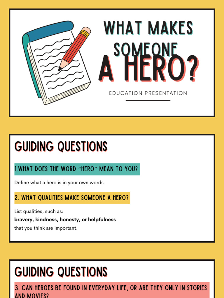 What Makes Someone A Hero Writing | PDF