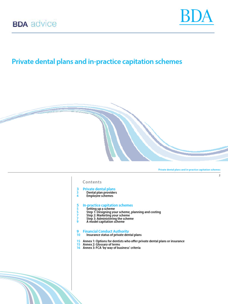 Bda - Private - Dental - Plans - and - In-Practice - Capitation ...