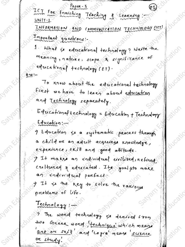 ICT Unit 1 Note | PDF