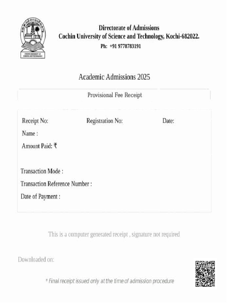 Cusat Class Notes | PDF