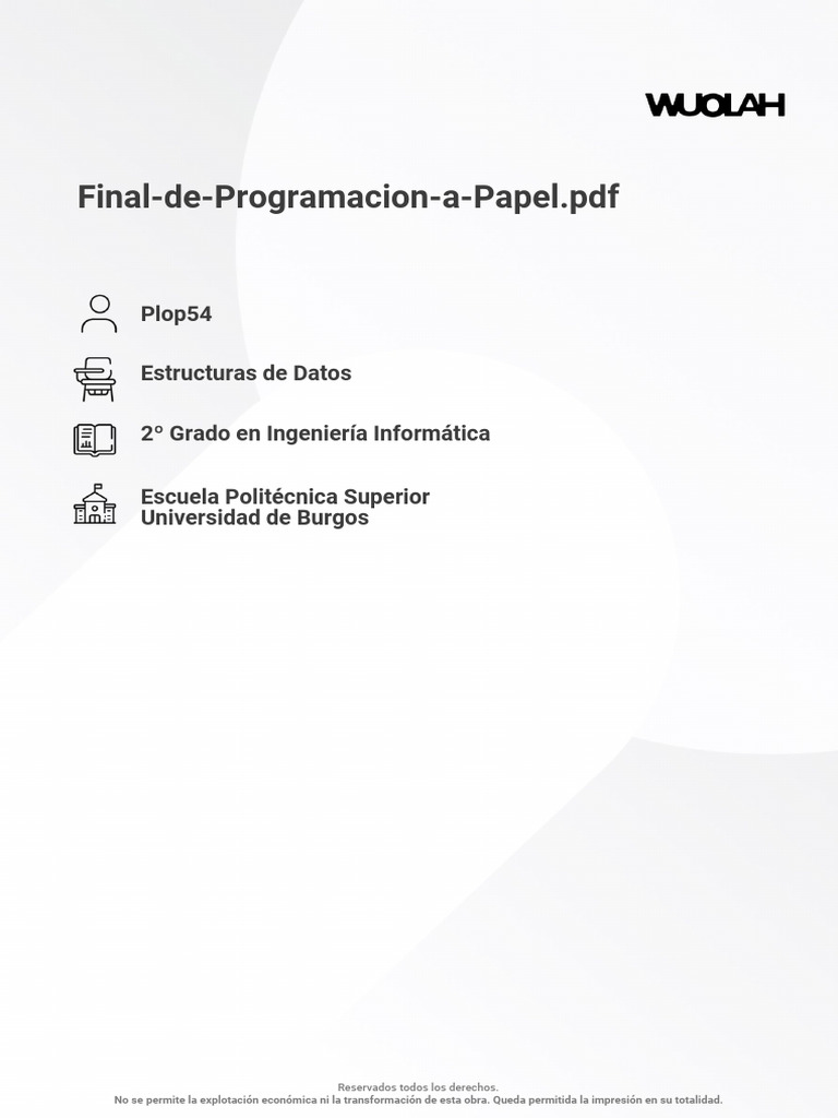 Wuolah Premium Final de Programacion A Papel | PDF