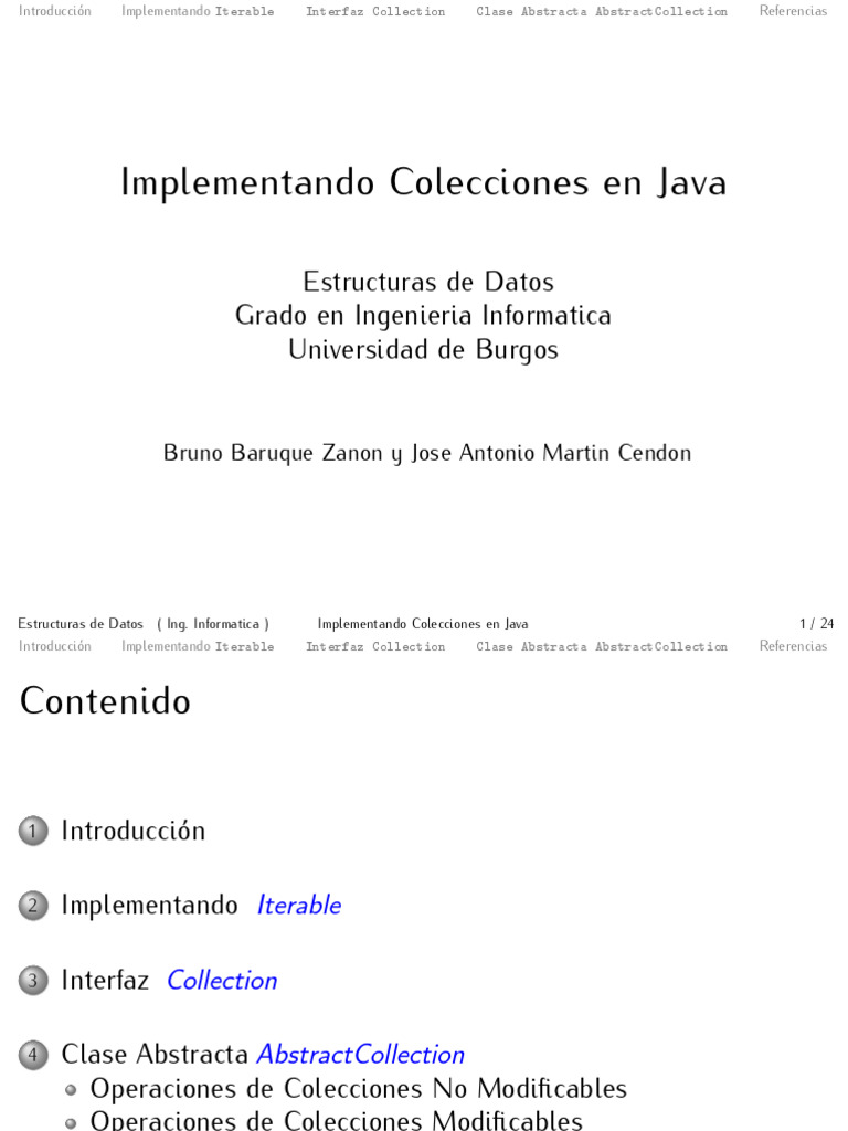 PTR EDATpr03 Colecciones Abst | PDF | C ++ | Java (lenguaje de programación)
