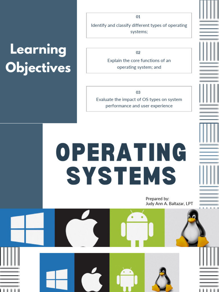 Lesson 4 - Introduction To Operating Systems and Its Types | PDF | Operating System | Graphical ...