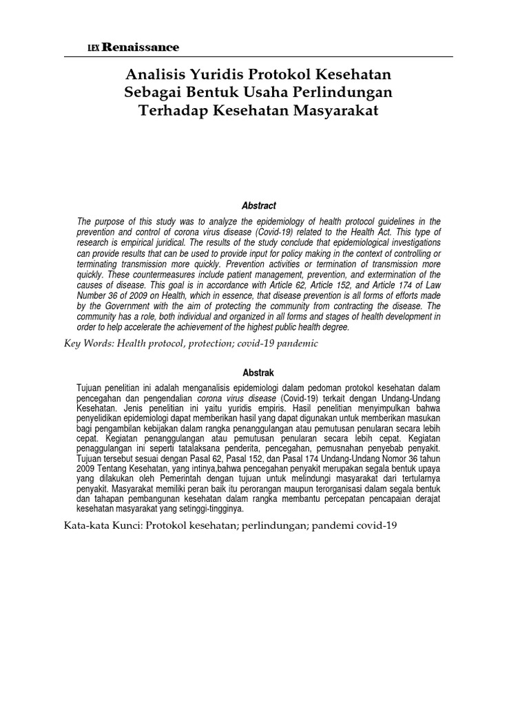 Pre Protocol Analysis (PP) | PDF