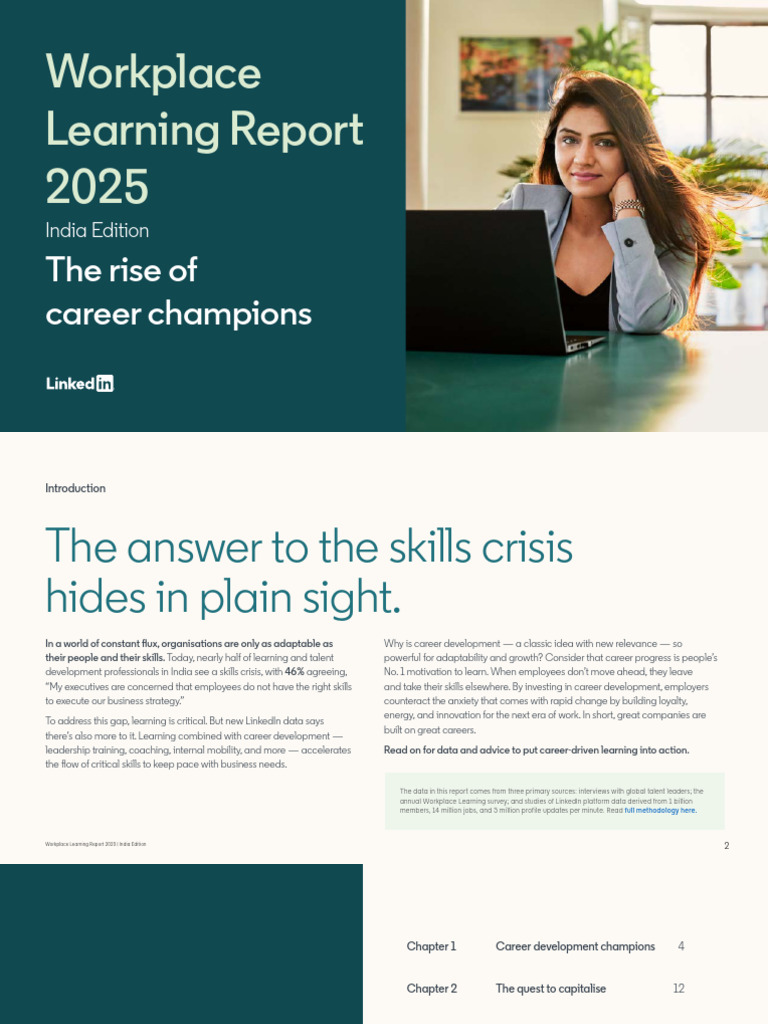 Workplace Learning Report 2025: India Edition | PDF | Employee ...