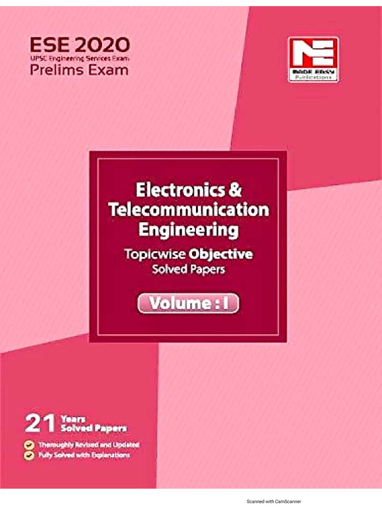 Made Easy Ese Prelims Pyqs (Ec Vol 1) 2020 Ed | PDF